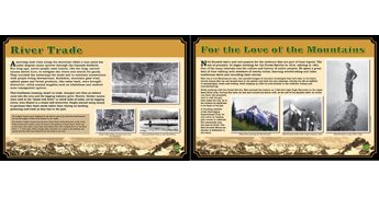 Nels Bruseth Canoe Shelter Interpretive panels | Snohomish County